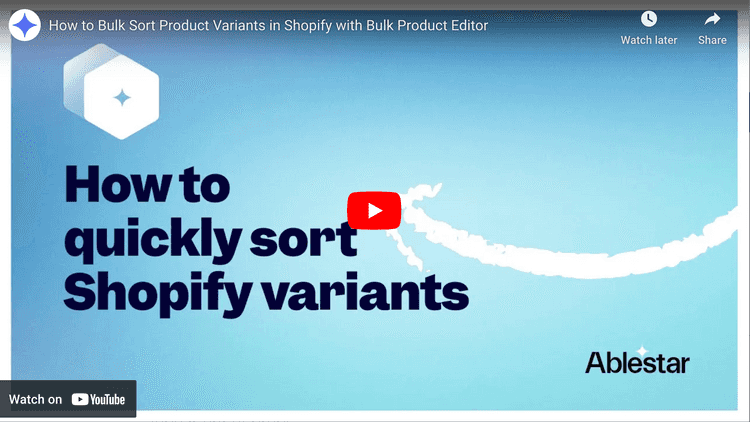 A store owner’s guide to Shopify variants