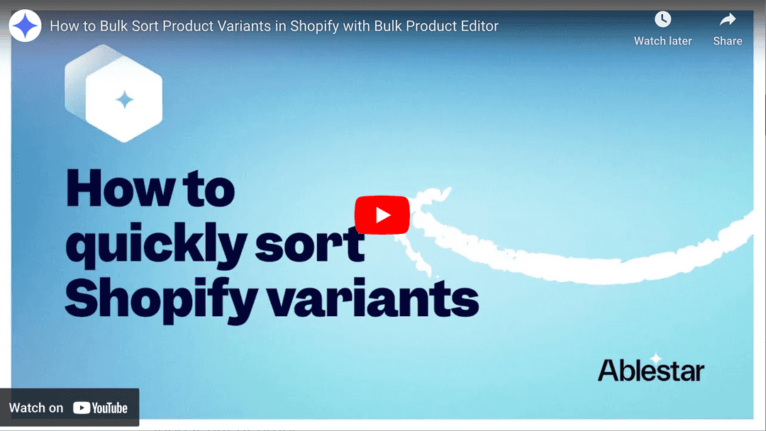 A store owner’s guide to Shopify variants