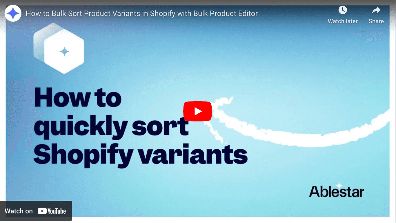 A store owner’s guide to Shopify variants